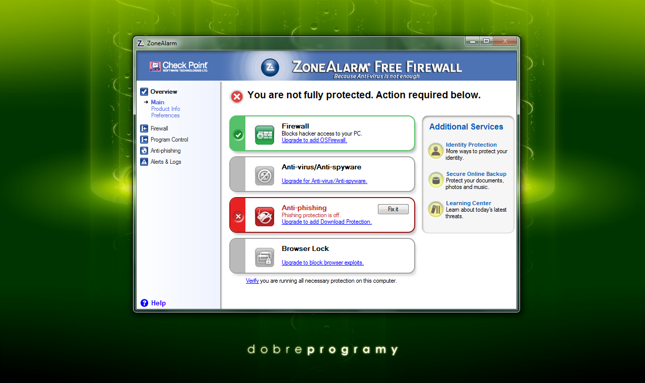 ZoneAlarm Free Antivirus Firewall 15.8.200.19118 dobreprogramy